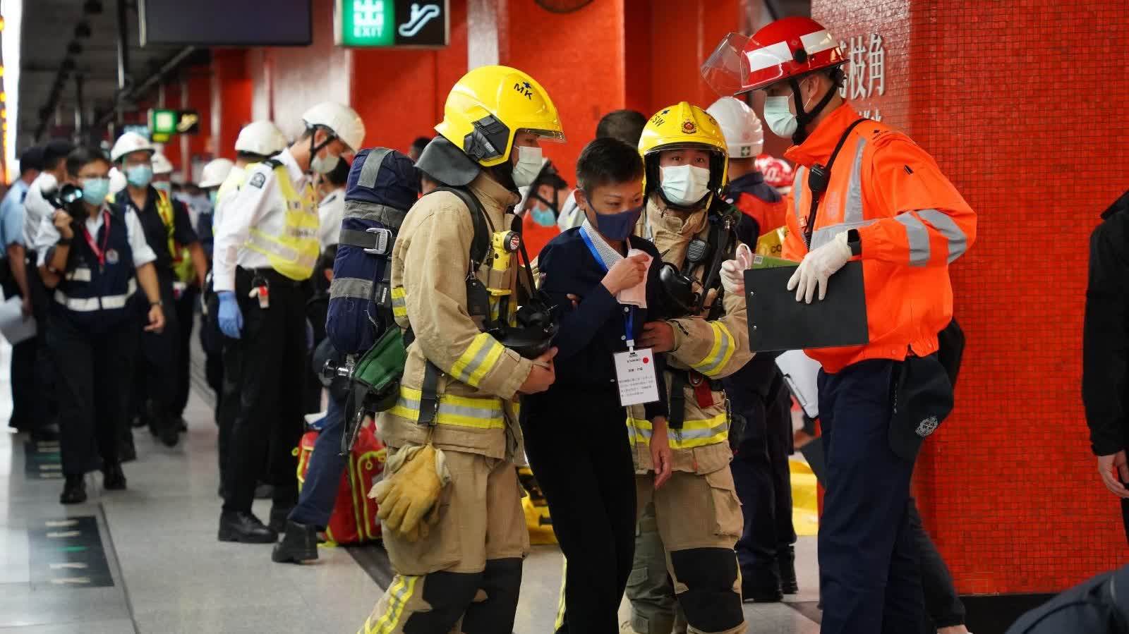 跨部門重大鐵路事故演習 逾400警員出動 - 香港 - 香港文匯網