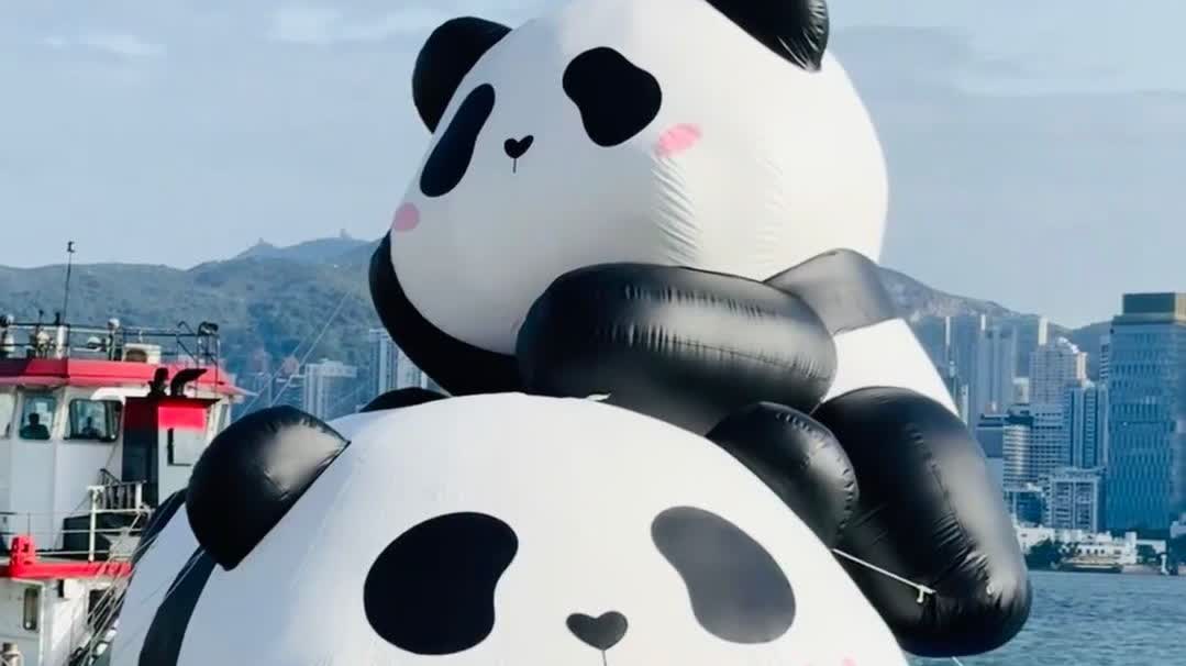 「HELLO PANDAS」 嘉年華開幕 兩隻充氣大熊貓料吸引逾百萬人次入場 - 香港 - 香港文匯網